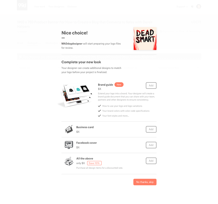 What is a logo design contest with extra design deliverables ...